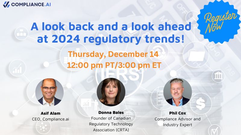 Compliance.ai on LinkedIn: Join us NEXT THURSDAY with Asif Alam, Donna ... Compliance.ai on LinkedIn: Join us NEXT THURSDAY with Asif Alam, Donna ...