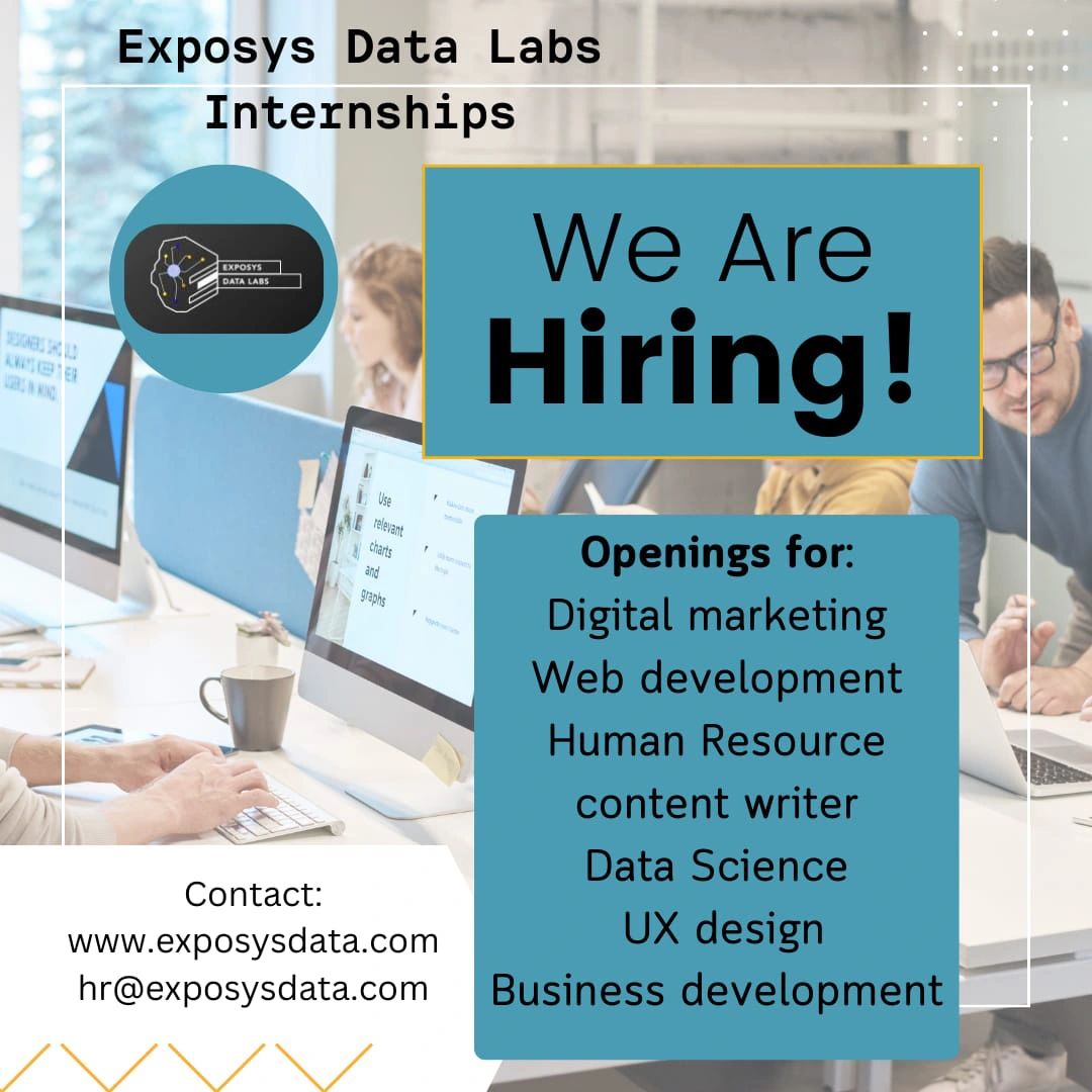 Exposys Data Labs on LinkedIn: #internshipopportunityforstudents # ... Exposys Data Labs on LinkedIn: #internshipopportunityforstudents # ...