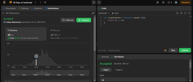 Resolved 2nd problem on LeetCode | Aditya Maheshwari posted on the ... Resolved 2nd problem on LeetCode | Aditya Maheshwari posted on the ...