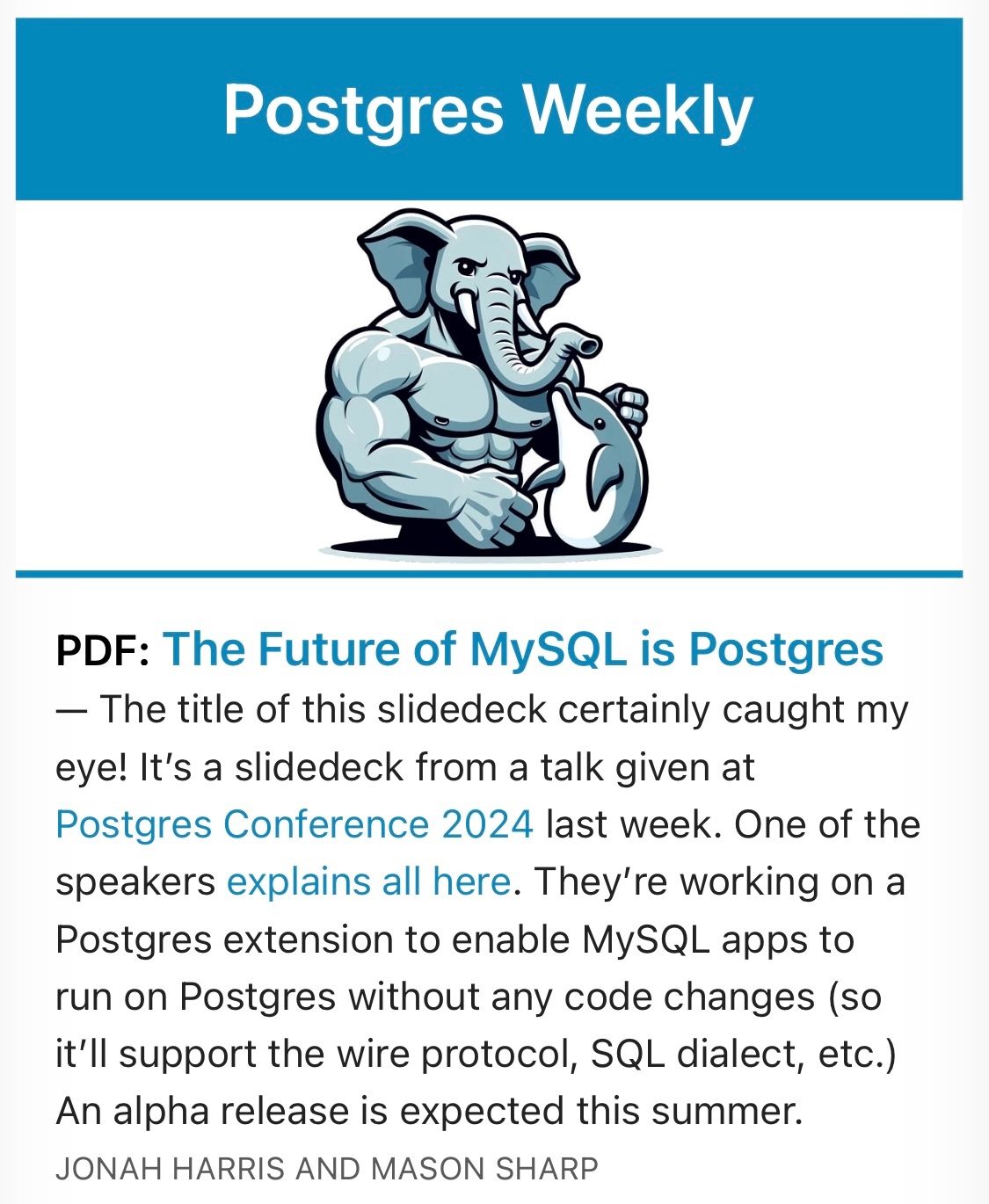 Jonah H. Harris on LinkedIn: #postgresql #mysql #opensource #database Jonah H. Harris on LinkedIn: #postgresql #mysql #opensource #database