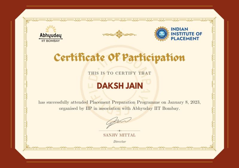 Daksh Jain on LinkedIn: 🎉 I'm thrilled to share that I recently ... Daksh Jain on LinkedIn: 🎉 I'm thrilled to share that I recently ...