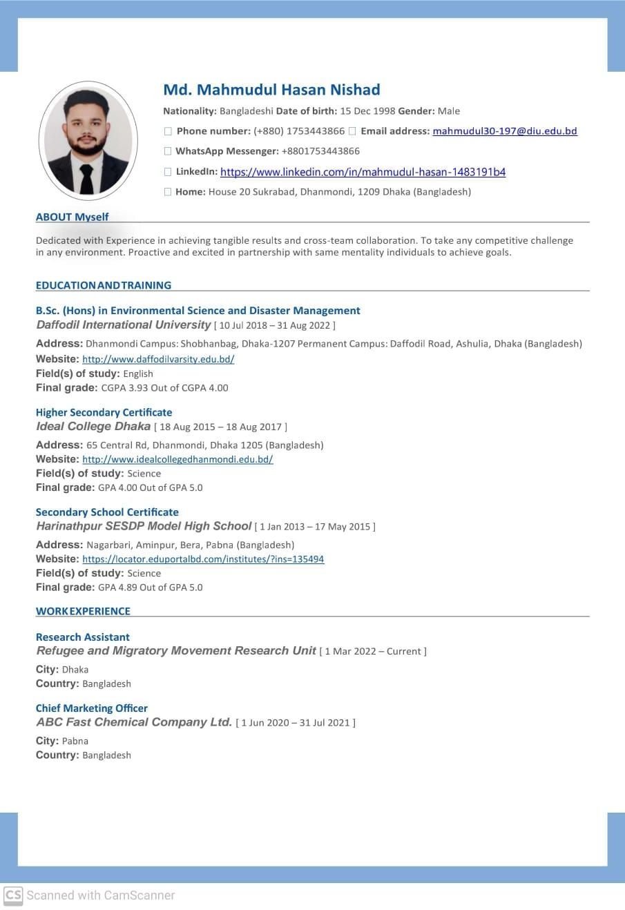 Mahmudul Hasan on LinkedIn: Curriculum Vitae of Md. Mahmudul Hasan Nishad Mahmudul Hasan on LinkedIn: Curriculum Vitae of Md. Mahmudul Hasan Nishad