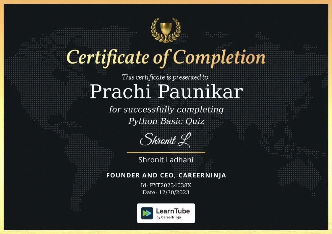 Prachi Paunikar on LinkedIn: #pythonprogramming #pythoncoding # ... Prachi Paunikar on LinkedIn: #pythonprogramming #pythoncoding # ...