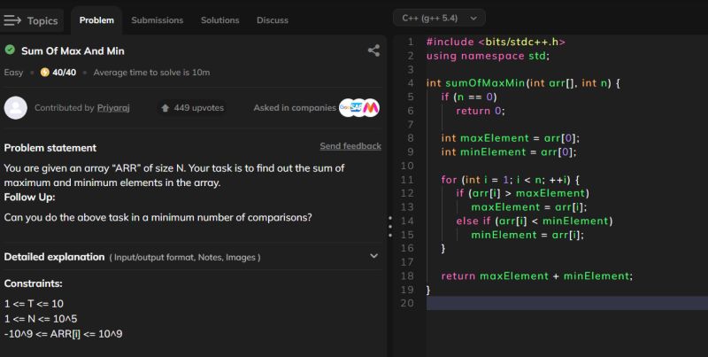 Karan Singh on LinkedIn: #dsa #problemsolving #codingchallenge # ... Karan Singh on LinkedIn: #dsa #problemsolving #codingchallenge # ...