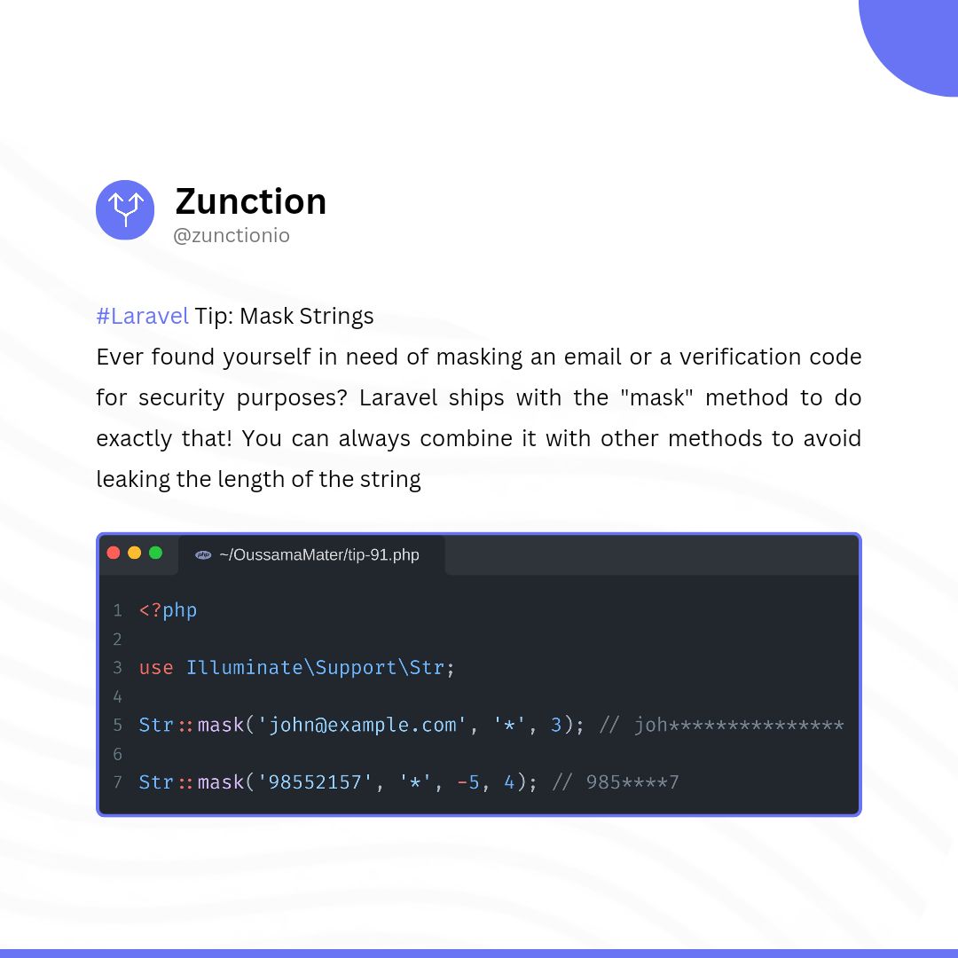 Zunction - Laravel Developer Marketplace on LinkedIn: #laraveltips # ... Zunction - Laravel Developer Marketplace on LinkedIn: #laraveltips # ...