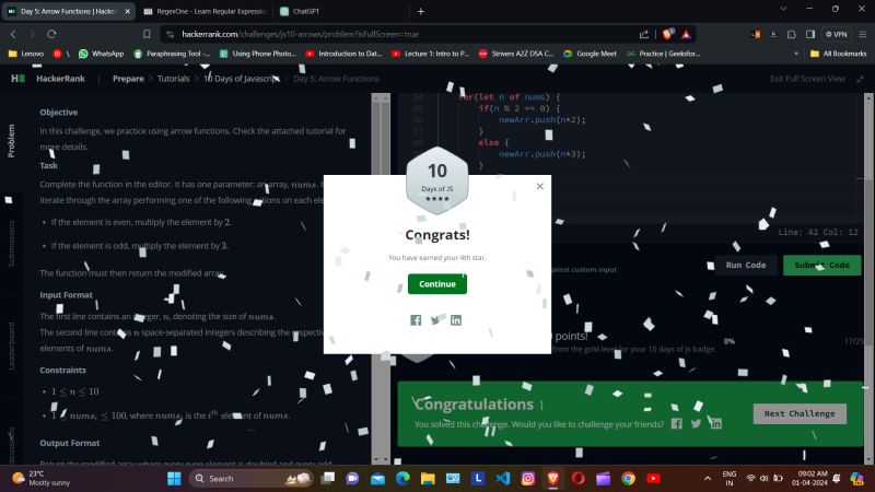 Harpreet Singh on LinkedIn: #10daysofjavascript #hackerrank #coding # ... Harpreet Singh on LinkedIn: #10daysofjavascript #hackerrank #coding # ...