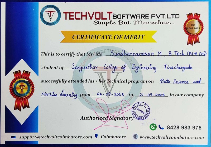 SUNDHARESWARAN M on LinkedIn: #internshipexperience # ... SUNDHARESWARAN M on LinkedIn: #internshipexperience # ...