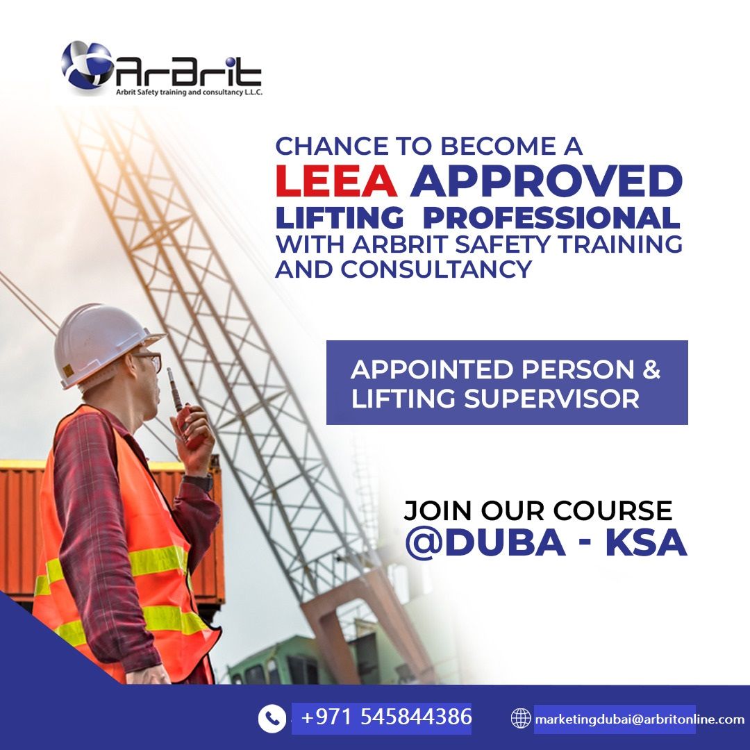 Afshan Arbrit on LinkedIn: #leea #appointedperson #liftingoperations # ... Afshan Arbrit on LinkedIn: #leea #appointedperson #liftingoperations # ...