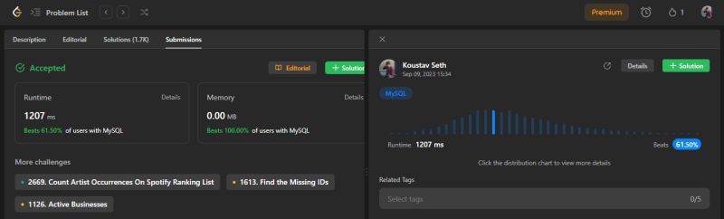 Koustav Seth on LinkedIn: #sql #leetcode #connections #database #dbms Koustav Seth on LinkedIn: #sql #leetcode #connections #database #dbms