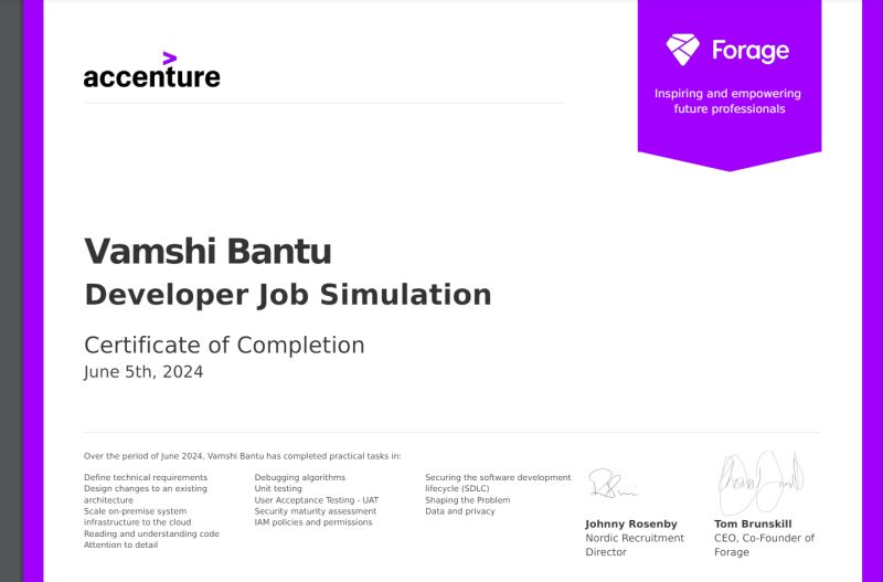 Vamshi Bantu on LinkedIn: #accenture Vamshi Bantu on LinkedIn: #accenture