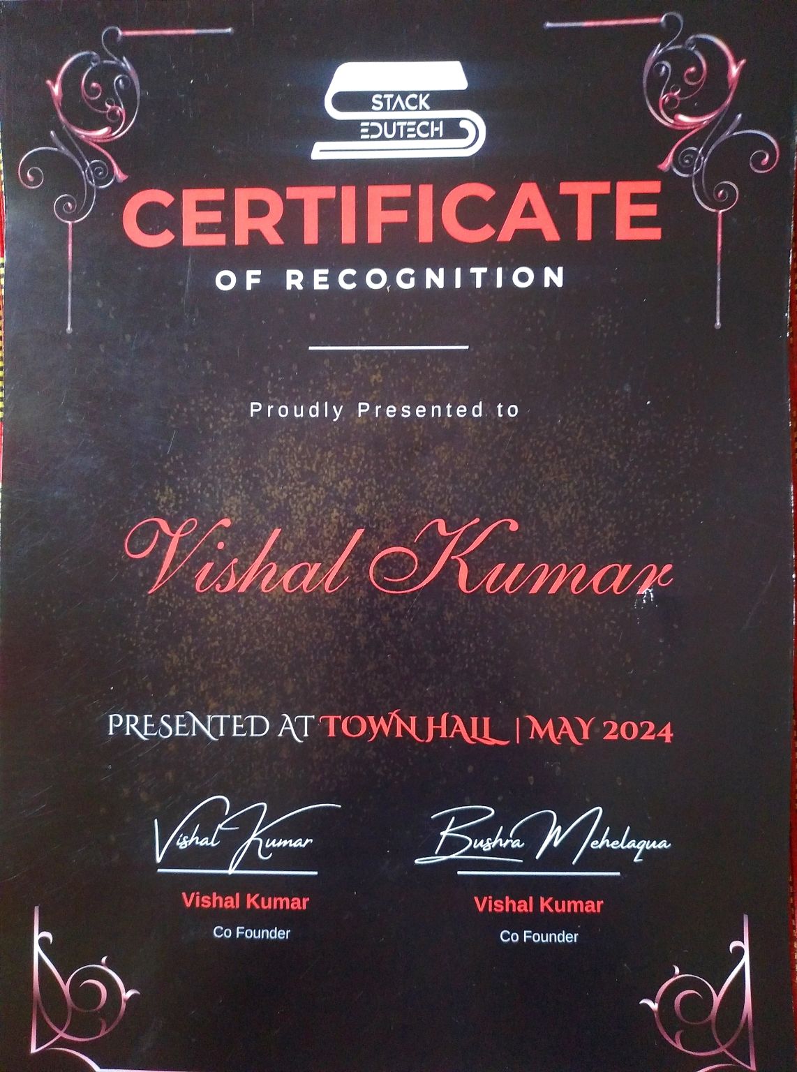 Vishal Kumar on LinkedIn: #appreciation #internship # ... Vishal Kumar on LinkedIn: #appreciation #internship # ...
