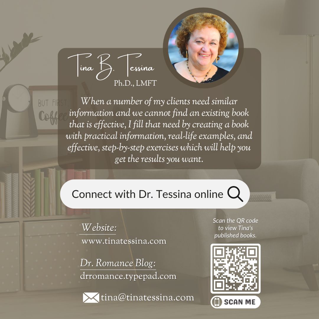 Tina Tessina on LinkedIn: Tina B. Tessina, Ph.D., a licensed ... Tina Tessina on LinkedIn: Tina B. Tessina, Ph.D., a licensed ...
