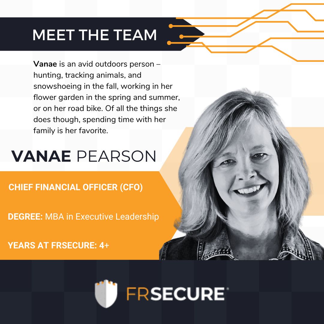 FRSecure on LinkedIn: When Vanae isn’t hard at work at FRSecure, she ... FRSecure on LinkedIn: When Vanae isn’t hard at work at FRSecure, she ...