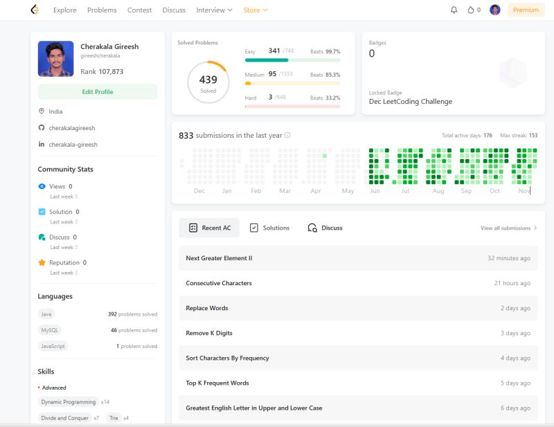 Cherakala Gireesh on LinkedIn: #leetcode #codingchallenge # ... Cherakala Gireesh on LinkedIn: #leetcode #codingchallenge # ...