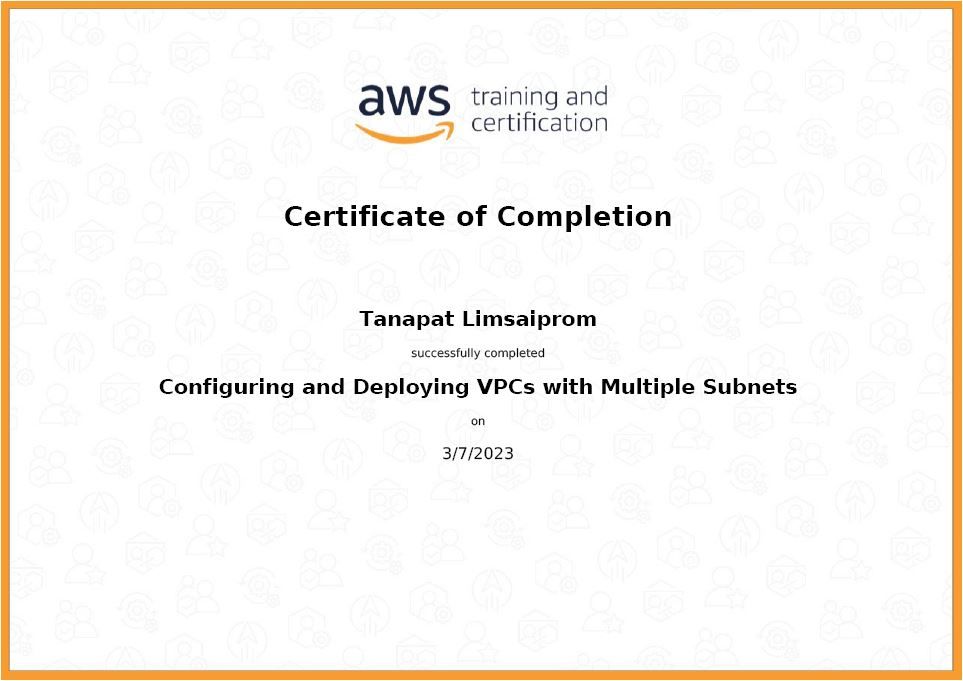 Tanapat Limsaiprom on LinkedIn: 16 Configuring and Deploying VPCs with ... Tanapat Limsaiprom on LinkedIn: 16 Configuring and Deploying VPCs with ...