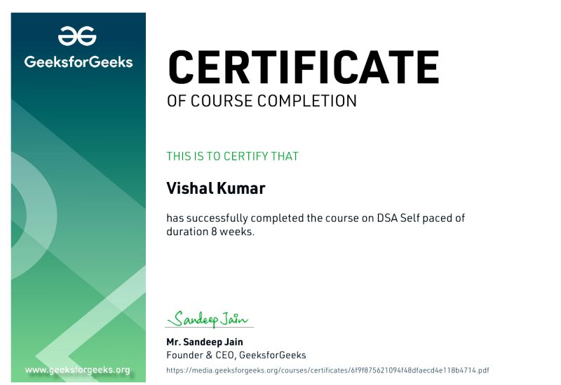 Vishal Kumar on LinkedIn: #datastructures #algorithms # ... Vishal Kumar on LinkedIn: #datastructures #algorithms # ...
