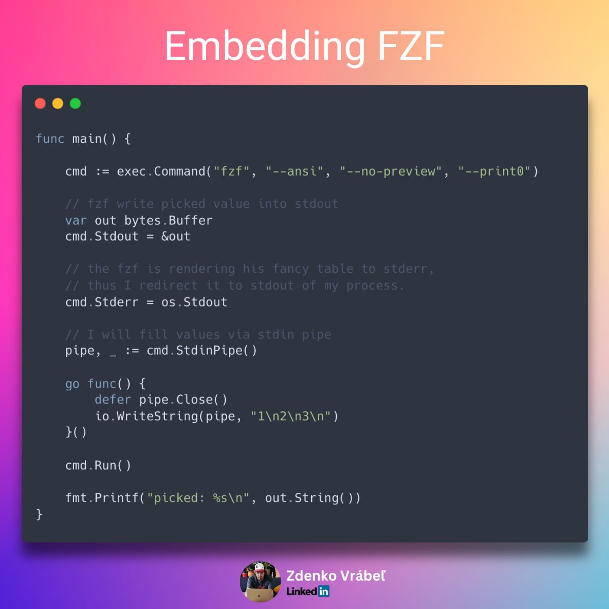 Zdenko Vrabel on LinkedIn: #golang #programming #cli Zdenko Vrabel on LinkedIn: #golang #programming #cli