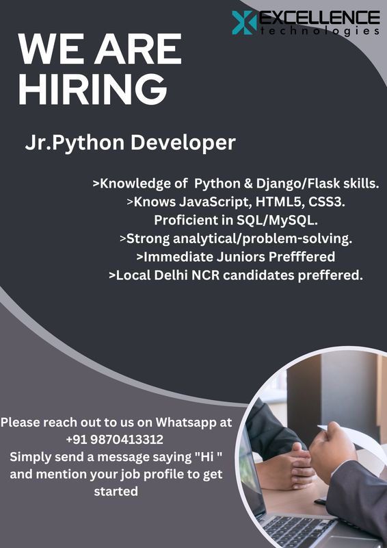 Mahima K Manish on LinkedIn: #pythonjobs #hiringpython # ... Mahima K Manish on LinkedIn: #pythonjobs #hiringpython # ...