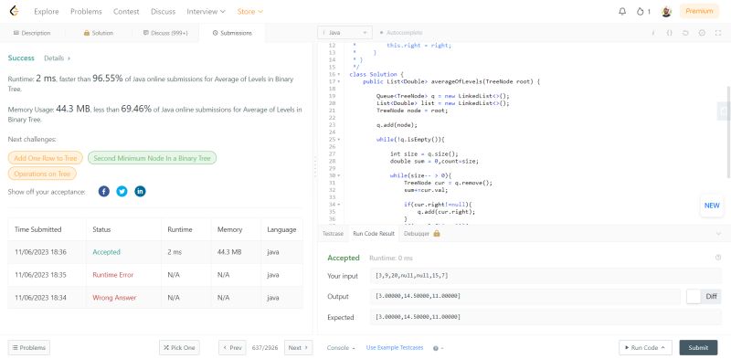 Leetcode question: Average Levels in Binary Tree | Davinder Kumar ... Leetcode question: Average Levels in Binary Tree | Davinder Kumar ...