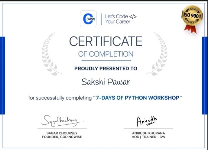 Sakshi Pawar on LinkedIn: #pythonprogramming #coding #pythoncoding # ... Sakshi Pawar on LinkedIn: #pythonprogramming #coding #pythoncoding # ...