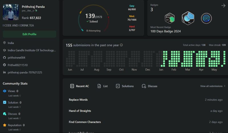 Prithviraj Panda on LinkedIn: #leetcode #codenewbie #dsa #cpp # ... Prithviraj Panda on LinkedIn: #leetcode #codenewbie #dsa #cpp # ...