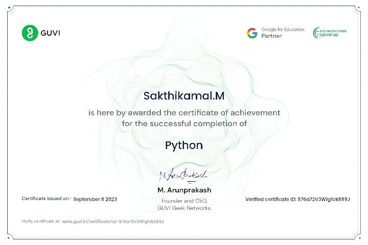 Sakthi Kamal posted on LinkedIn Sakthi Kamal posted on LinkedIn