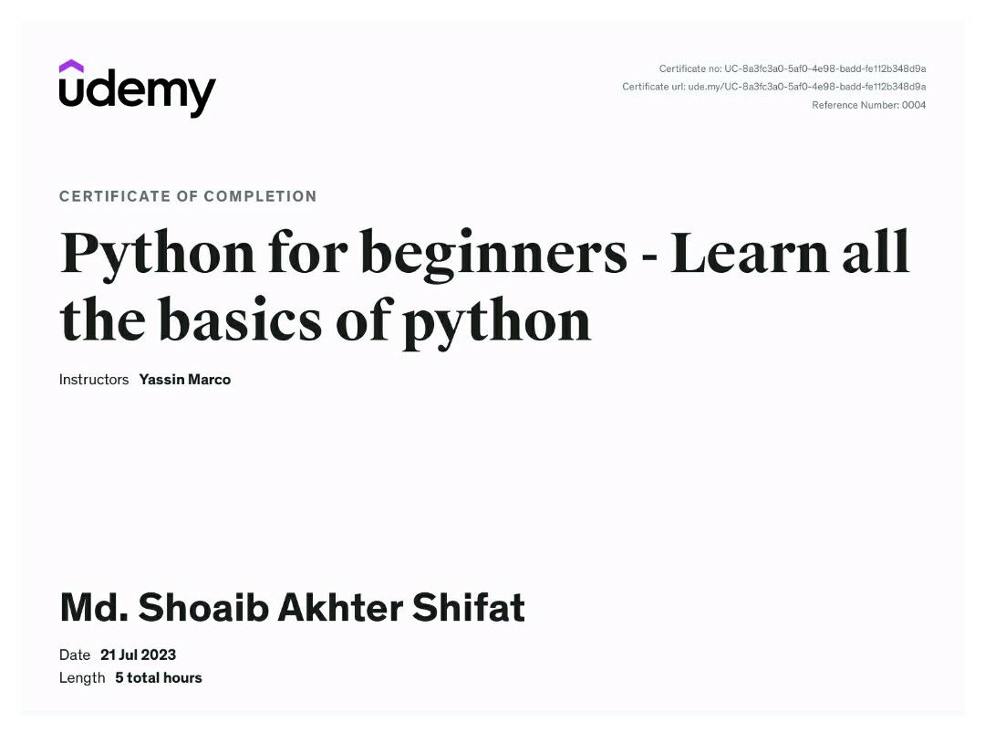 MD. Shoaib Akhter Shifat on LinkedIn: #python MD. Shoaib Akhter Shifat on LinkedIn: #python