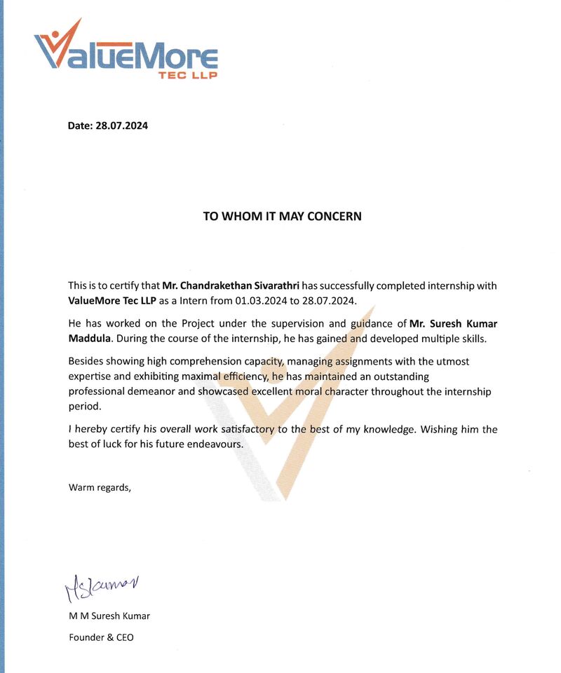 Chandrakethan Sivarathri on LinkedIn: #internship #frontenddevelopment ... Chandrakethan Sivarathri on LinkedIn: #internship #frontenddevelopment ...