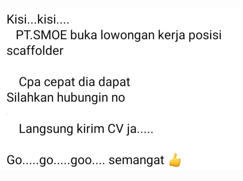 Benia Octari, SH on LinkedIn: Dear Pencaker, Info lowongan pekerjaan ... Benia Octari, SH on LinkedIn: Dear Pencaker, Info lowongan pekerjaan ...