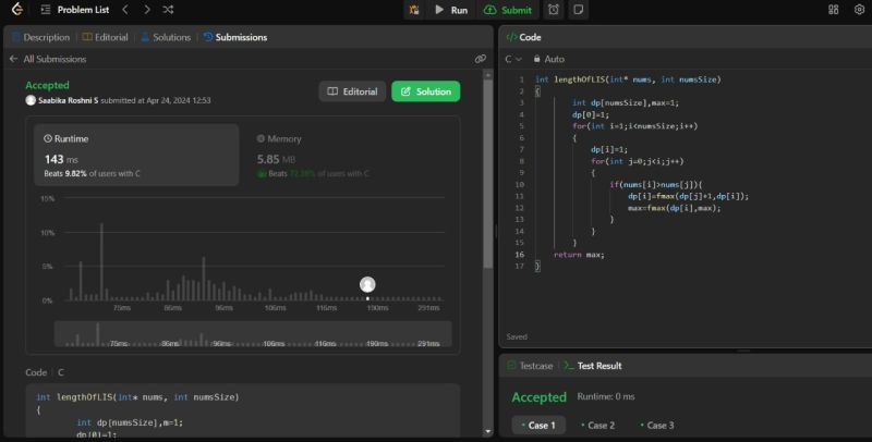 Saabika Roshni on LinkedIn: #leetcode #codingchallenge Saabika Roshni on LinkedIn: #leetcode #codingchallenge