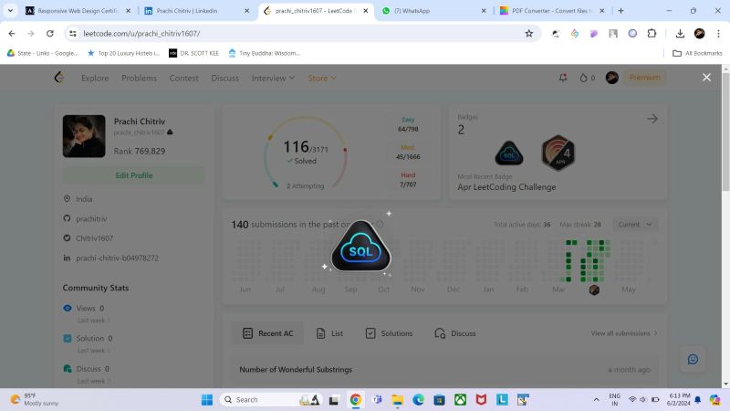 Prachi Chitriv on LinkedIn: #leetcode Prachi Chitriv on LinkedIn: #leetcode