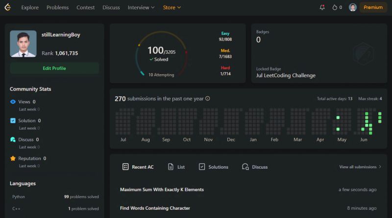 Johanes Alberto Siahaan on LinkedIn: #leetcode #codingmilestone # ... Johanes Alberto Siahaan on LinkedIn: #leetcode #codingmilestone # ...