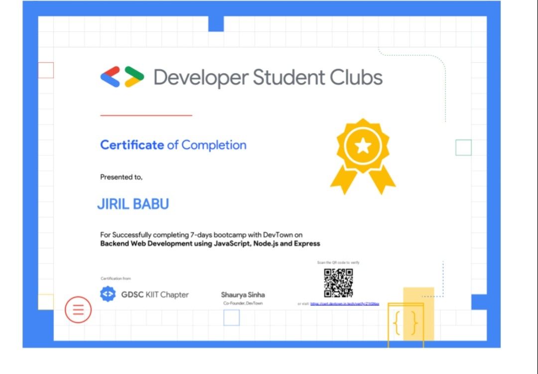 Jiril Babu on LinkedIn: #webdevelopment #javascript #devtown Jiril Babu on LinkedIn: #webdevelopment #javascript #devtown