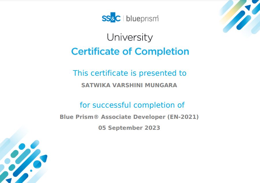 Satwika Varshini M. posted on LinkedIn Satwika Varshini M. posted on LinkedIn