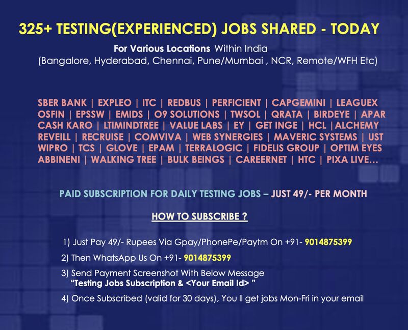 Job Curator - Testing Space on LinkedIn: #testing #testing #selenium # ... Job Curator - Testing Space on LinkedIn: #testing #testing #selenium # ...