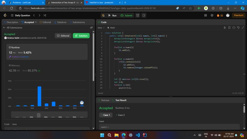 Krishna Vaithi on LinkedIn: #100daysofcode #coding #leetcode # ... Krishna Vaithi on LinkedIn: #100daysofcode #coding #leetcode # ...