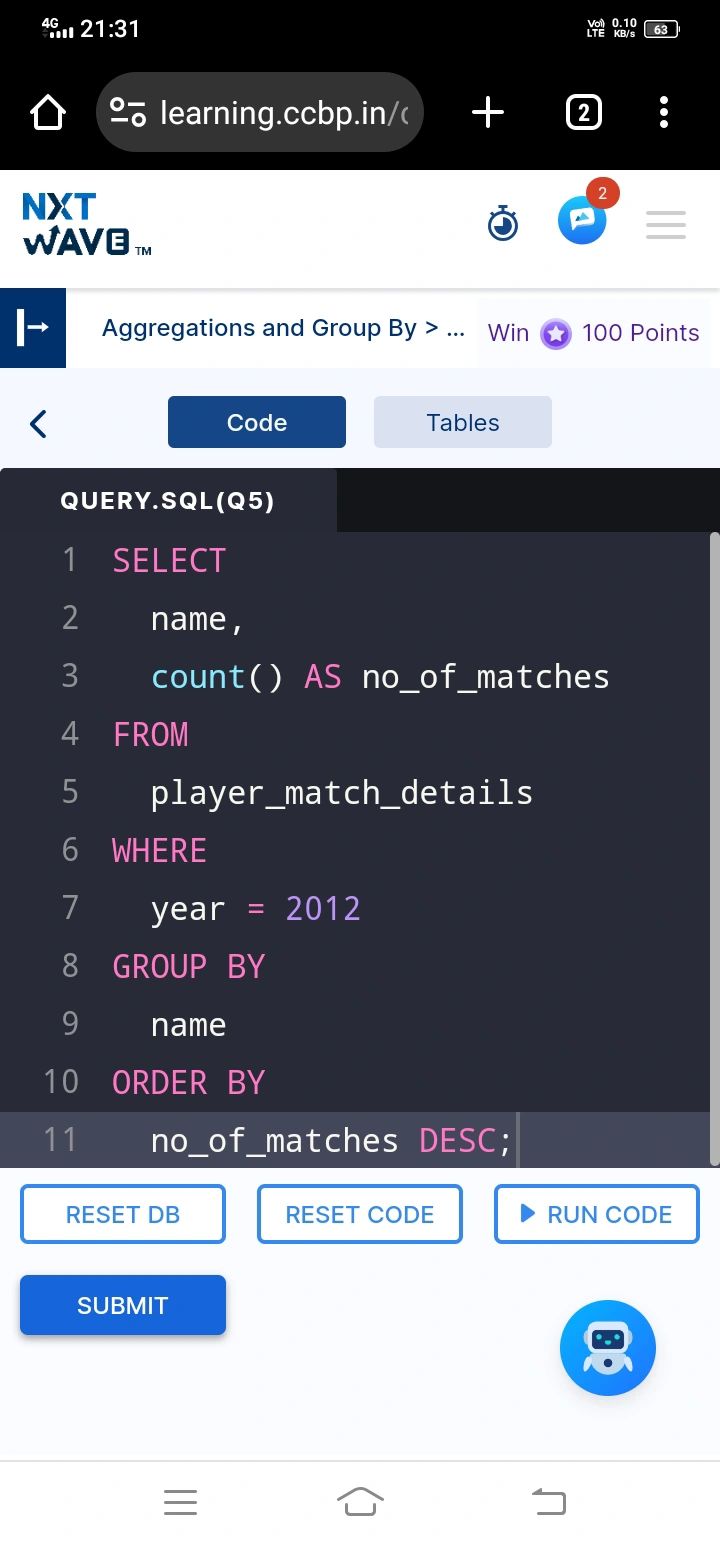 Gadilingappa Kuruva on LinkedIn: #day57 #100daysofcodechallenge #sql # ... Gadilingappa Kuruva on LinkedIn: #day57 #100daysofcodechallenge #sql # ...