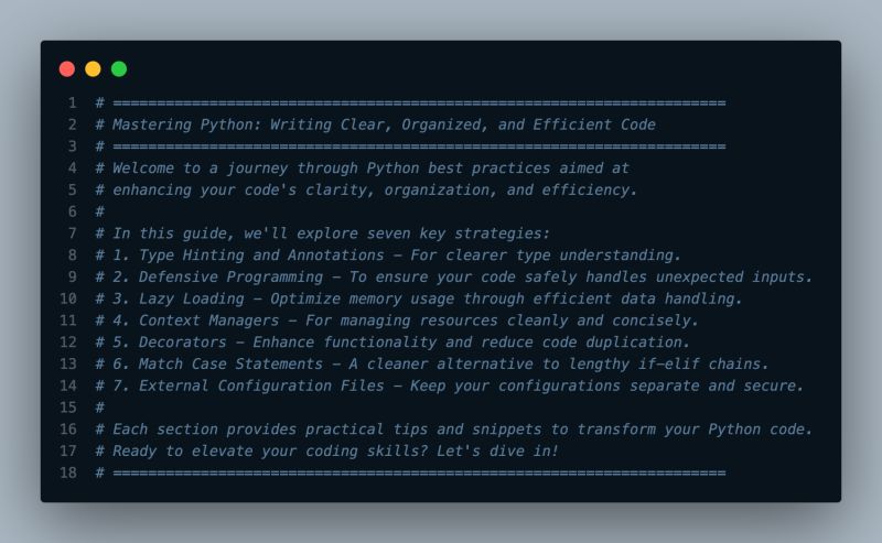 Alex Shylo on LinkedIn: #python #codingbestpractices # ... Alex Shylo on LinkedIn: #python #codingbestpractices # ...