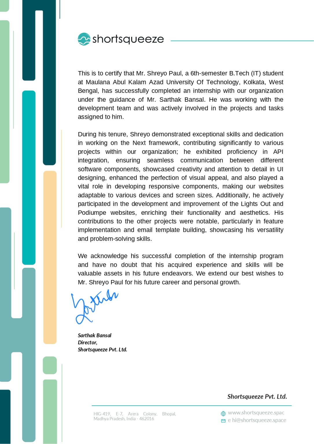Shreyo Paul on LinkedIn: #internshipcompletion #nextframework # ... Shreyo Paul on LinkedIn: #internshipcompletion #nextframework # ...