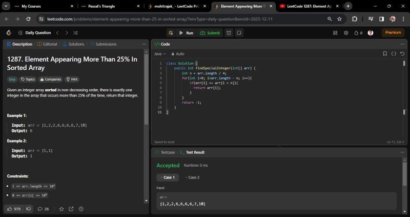 Mohit Rajak on LinkedIn: #31codedayschallenge #leetcode #codingjourney ... Mohit Rajak on LinkedIn: #31codedayschallenge #leetcode #codingjourney ...