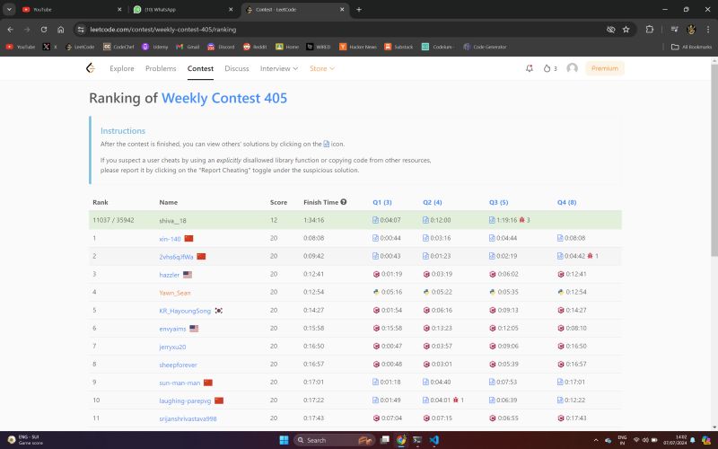 Shiva Sankaran S on LinkedIn: #leetcode #weeklycontest #algorithms # ... Shiva Sankaran S on LinkedIn: #leetcode #weeklycontest #algorithms # ...