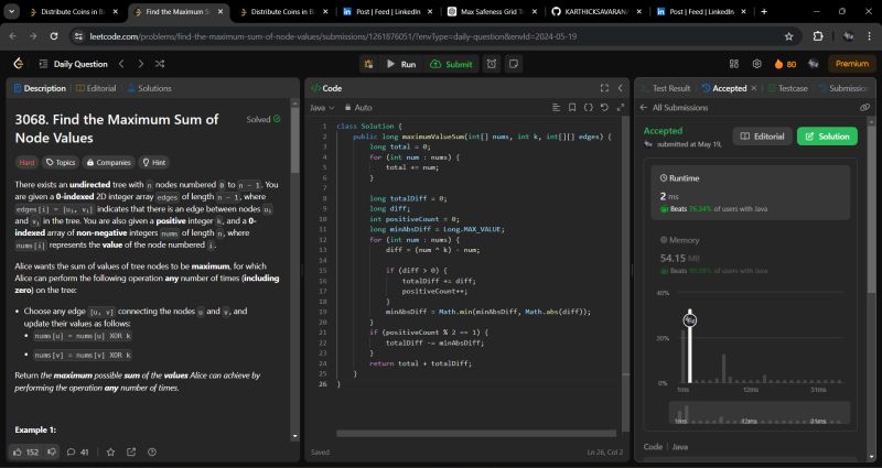 KARTHICK . on LinkedIn: #100daysleetcodechallenge #codejourney # ... KARTHICK . on LinkedIn: #100daysleetcodechallenge #codejourney # ...