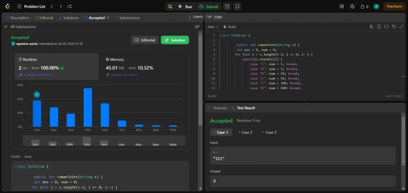 Agveena Xavier on LinkedIn: #100daysofcode #leetcode #java # ... Agveena Xavier on LinkedIn: #100daysofcode #leetcode #java # ...