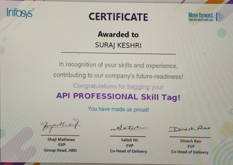 SURAJ KESHRI on LinkedIn: I'm delighted to share that I've obtained new ... SURAJ KESHRI on LinkedIn: I'm delighted to share that I've obtained new ...