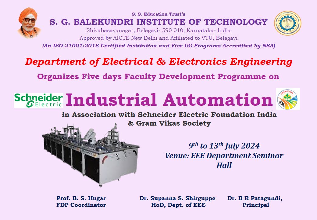 SGBIT EEE DEPARTMENT on LinkedIn: Dept. of EEE, SGBIT, Belagavi has ... SGBIT EEE DEPARTMENT on LinkedIn: Dept. of EEE, SGBIT, Belagavi has ...