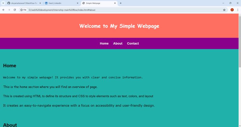 Divya P on LinkedIn: #webdevelopment #html #css #responsivedesign # ... Divya P on LinkedIn: #webdevelopment #html #css #responsivedesign # ...