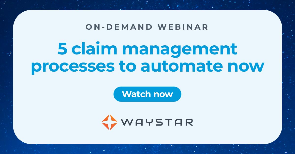 How to achieve 98.5% clean claim rate | Waystar posted on the topic ... How to achieve 98.5% clean claim rate | Waystar posted on the topic ...
