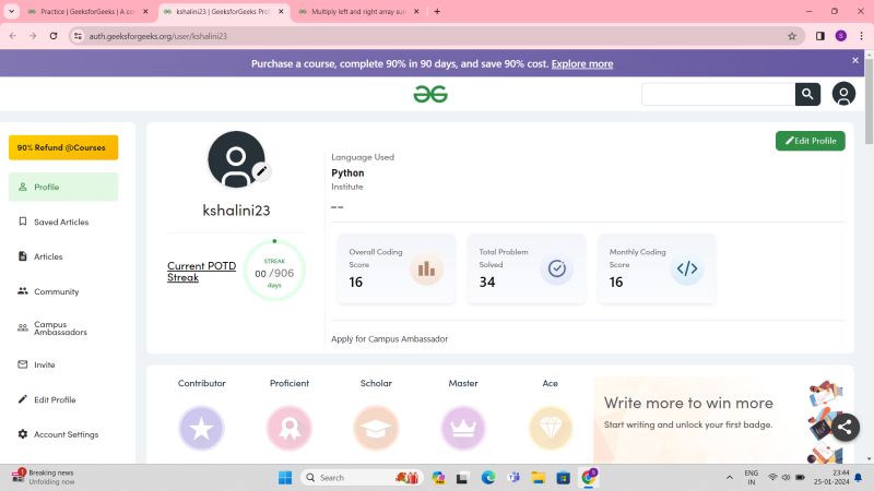 Shalini K on LinkedIn: started my python problem solving by solving few ... Shalini K on LinkedIn: started my python problem solving by solving few ...