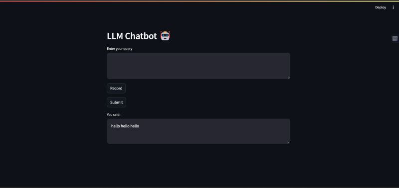 Jaykumaran R on LinkedIn: Simple Voiceinput Chatbot Mistral7b using ... Jaykumaran R on LinkedIn: Simple Voiceinput Chatbot Mistral7b using ...