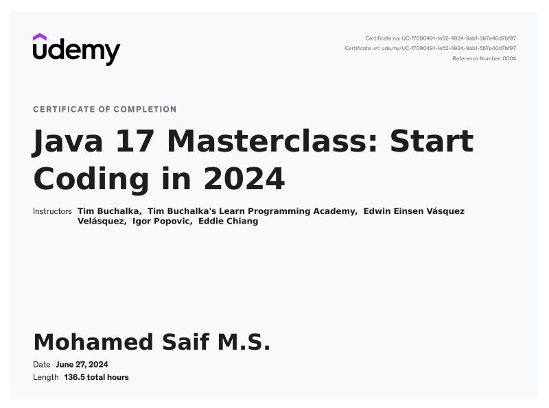 Mohamed Saif M S on LinkedIn: #java #programming #softwaredevelopment # ... Mohamed Saif M S on LinkedIn: #java #programming #softwaredevelopment # ...